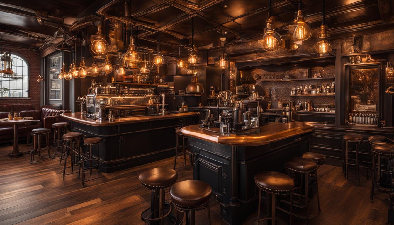 Steampunk-themed coffee shops worldwide