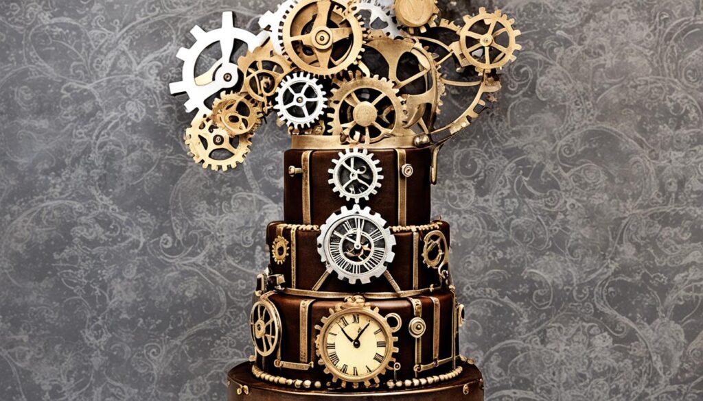 Steampunk wedding cake design ideas