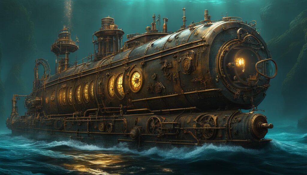 Steampunk underwater exploration concepts